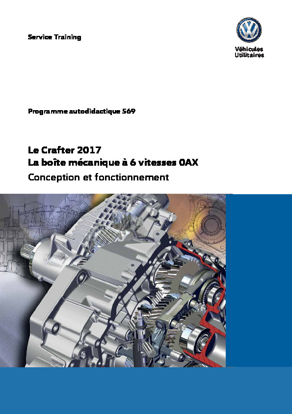 SSP 569 Crafter 2017 - La boite mecanique a 6 vitesses 0AX